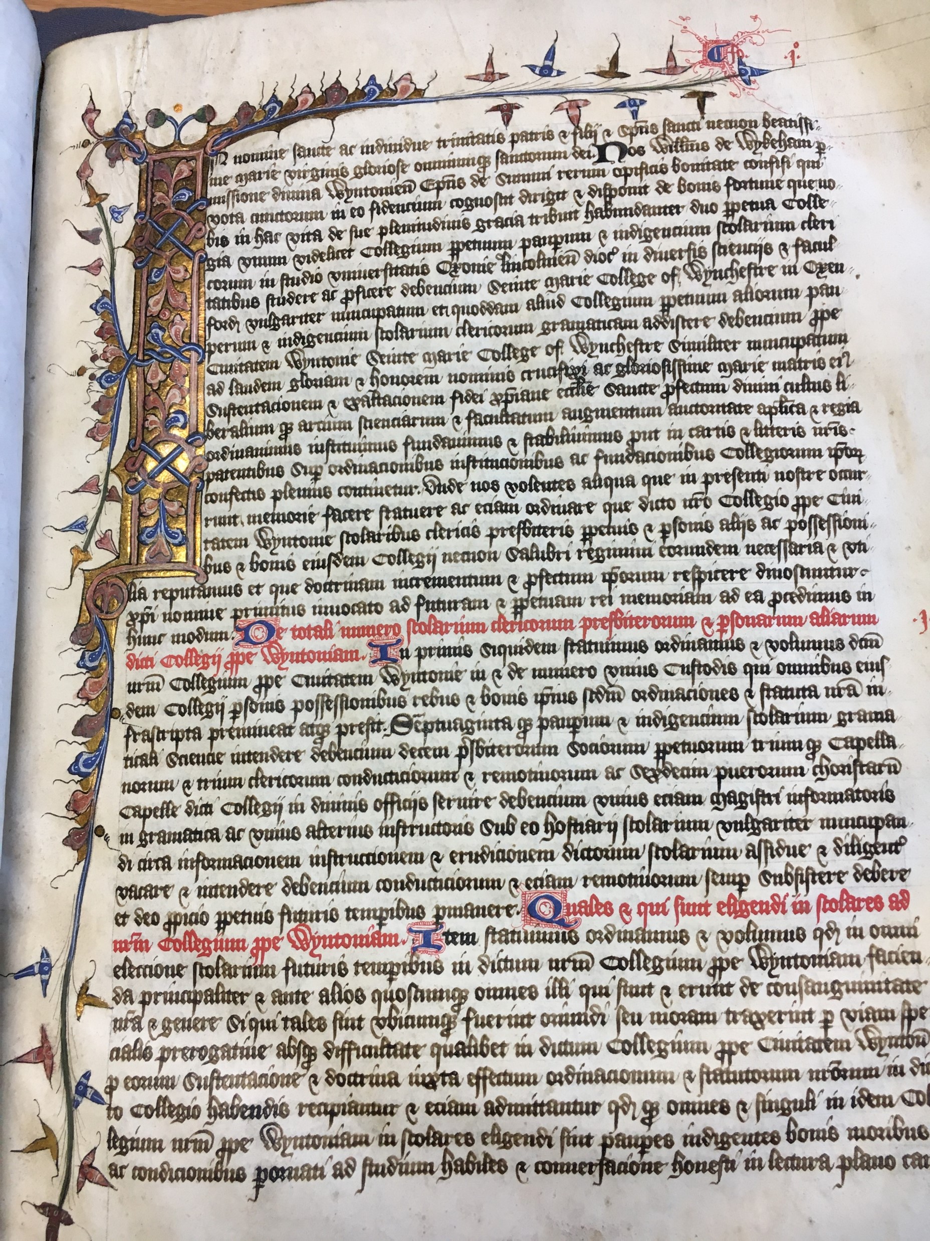 New College Archives Exhibition - 14th century | New College